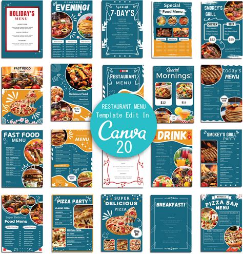 Custom Menu Menu Design Menu Template Restaurant Menu Template