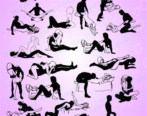 Sex Silhouettes Vector Sex Position Sex SVG File EPS PNG Sex Position Position