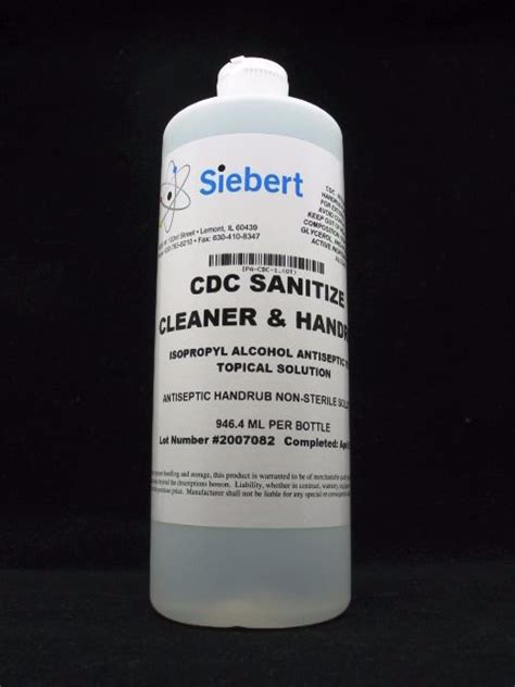 Burnishine Products Cdcwho Sanitize Liquid