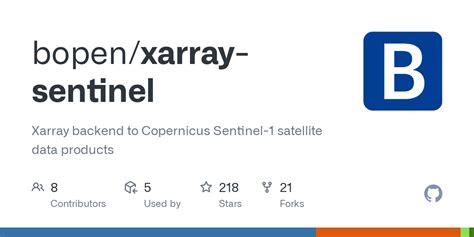 Github Bopenxarray Sentinel Xarray Backend To Copernicus Sentinel 1