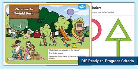 2D Shapes Spotting Scene Activity Twinkl