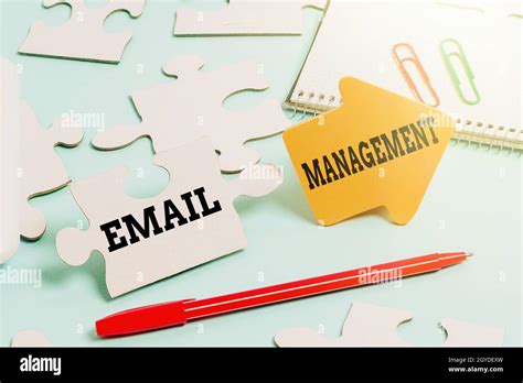 Conceptual Display Email Management Business Concept Systematic Tactic In Maximizing Email