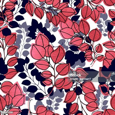 가을 금속 잎 벡터 원활한 패턴 직물 인쇄물 포장 및 엽서에 대한 배경 0명에 대한 스톡 벡터 아트 및 기타 이미지 0명 가을 가을 단풍 Istock