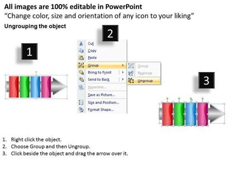 Ppt Linear Flow 4 Phases2 PowerPoint Templates
