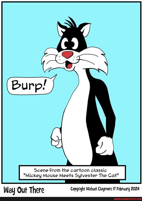 Scene From The Cartoon Classic Mickey Mouse Meets Sylvester The Cat