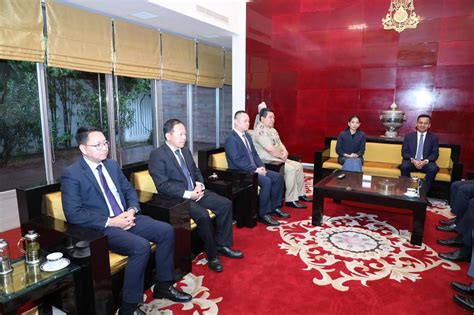 លោកអភិសន្តិបណ្ឌិត ស សុខា អញ្ជើញដឹកនាំគណៈប្រតិភូជាន់ខ្ពស់ក្រសួងមហាផ្ទៃ