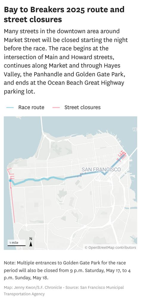 Bay To Breakers 2025 Maps Show Race Route And Street Closures