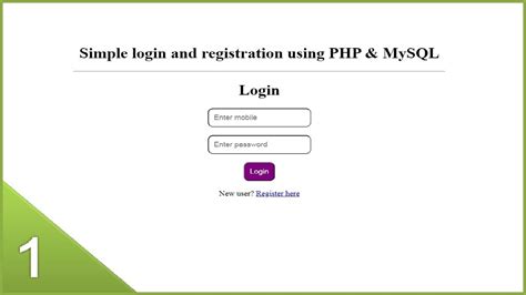 How To Create Login System In Php And Mysql Part 1 Youtube