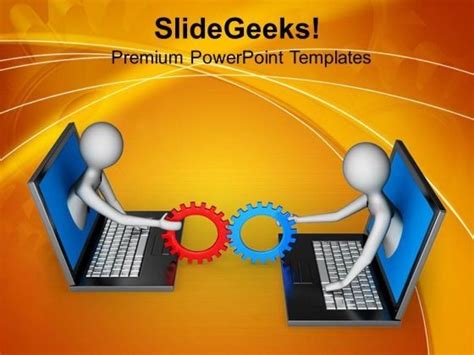 Sharing Information 3d Illustartion Powerpoint Templates Ppt