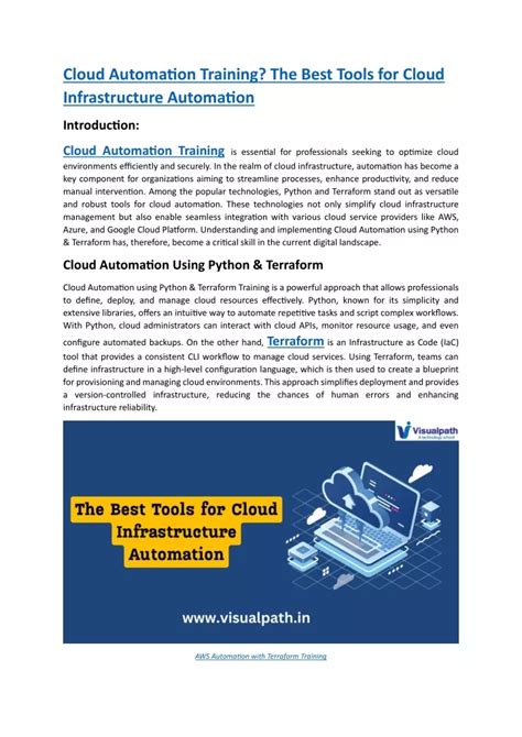 Ppt Aws Automation With Terraform Training Cloud Automation Training Powerpoint Presentation