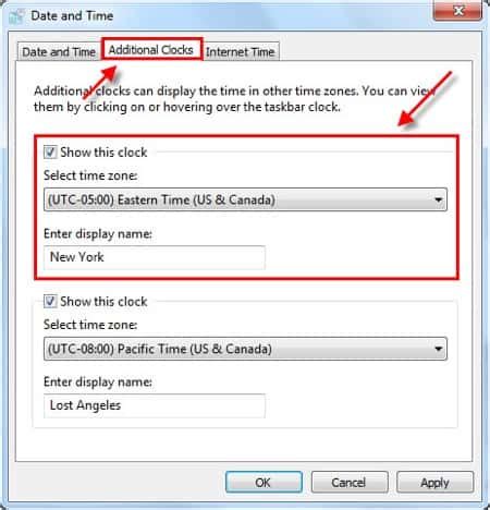 How To Add Multiple Clocks Time Zones To Windows 7 Simple Help