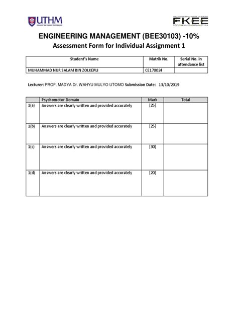 Assignment 1 Cover Page Bee30103 20192020 1 Pdf