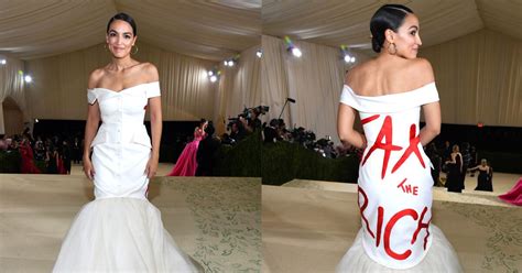 Met Gala Aoc Is Still Defending Her Tax The Rich Dress Los Angeles