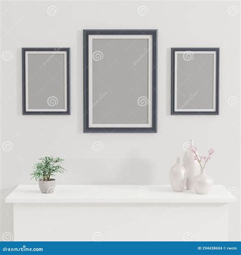 More Than One Frame To Display Your Art Work Stock Illustration