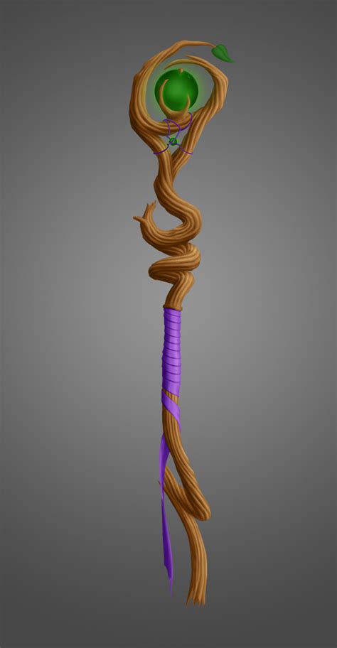 Artstation Wood Staff For A Game