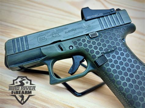 Custom Glock 43x Camo Stippling Cerakote