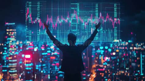 Digital Visualization Of Urban Cityscapes Innovative Insights From Nighttime Data Analysis Stock