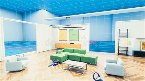 Digital User Interface Of A Virtual Reality Interior Design Software