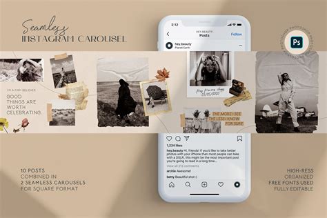 Vintage Instagram Carousel Design Cuts