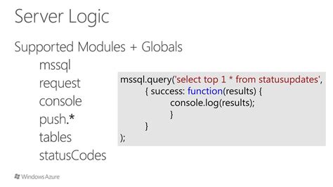 Windows Azure Mobile Services Ppt Download