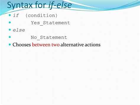 CMPT If Else Statement Ppt Download