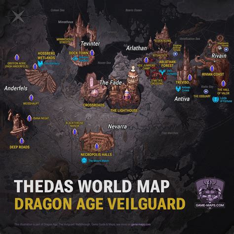Dragon Age Veilguard World Map Of Thedas