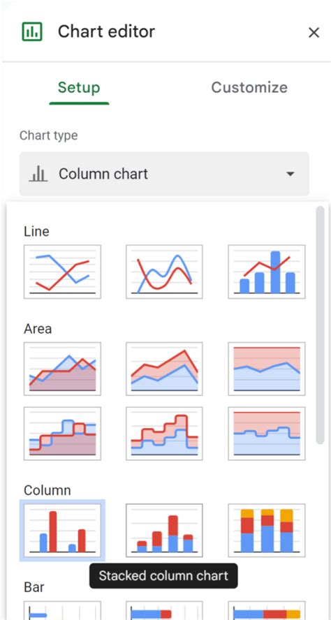 Google Sheets Create A Clustered Stacked Bar Chart