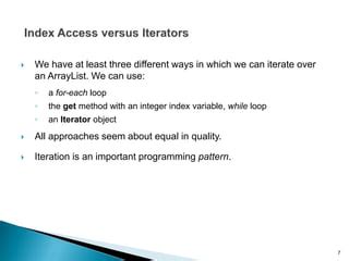 Lecture Iterator And For Loop Over Arrays Pdf