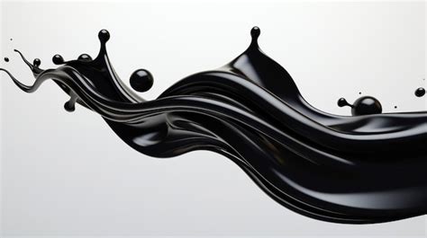 Premium Vector A Sculpture Of A Black And White Object With A Black Circle On It