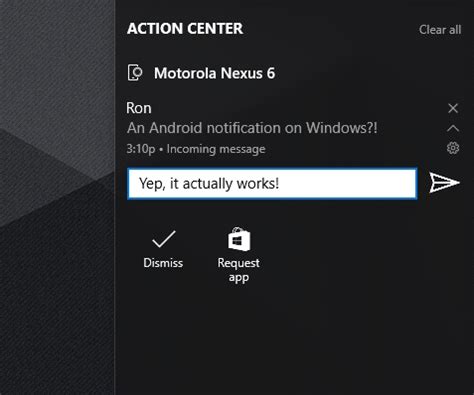 Android Notifications On Windows Microsoft Does The Bare Minimum Ars Technica