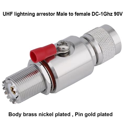 Buy Uhf Lightning Arrestor Pl 259 Lightning Surge Protector Pl259 Plug