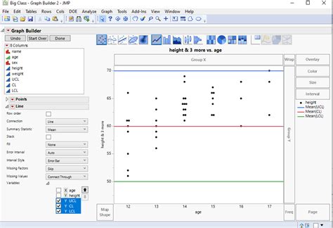 solved how to define the control limits from a column using graph