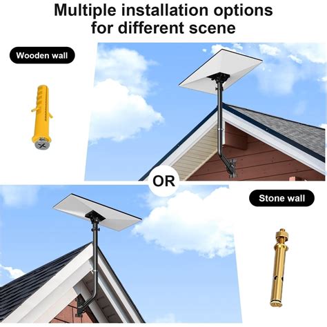 Universal Adjustable Tv Antenna Pole Mount J Mount Mast 24 With