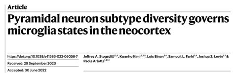 小布解读 Nature 为我所用，神经元亚型决定小胶质细胞的差异性 知乎