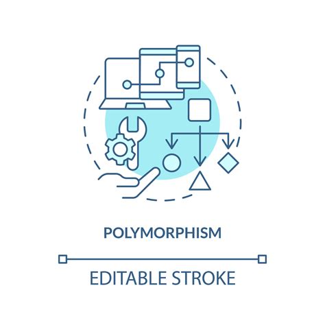 Polymorphism Turquoise Concept Icon Object Oriented Programming