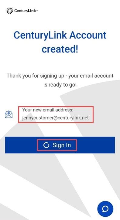 Create A New Email Account Centurylink