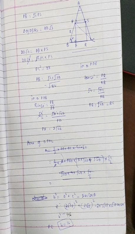 Let A B C Be An Equilateral Triangle Let P And S Be Points On A B And A C