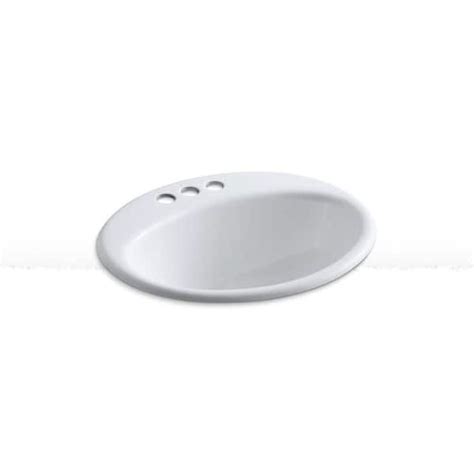 Oval Drop In Bathroom Sinks The Home Depot