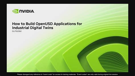 How To Build Openusd Applications For Industrial Digital Twins Gtc 24