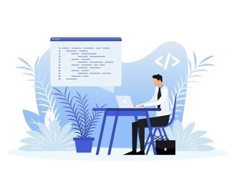 computer programming scene vector art icons and graphics for free
