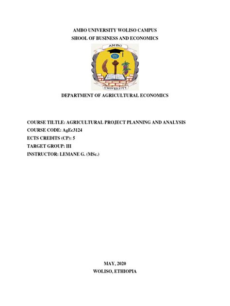 Project All Chapters Handout Pdf