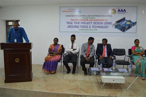 national level workshop on “real time project design using arduino tools andtechniques” on 06 02