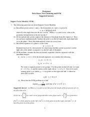 Understanding Support Vector Machines And Geometric Course Hero