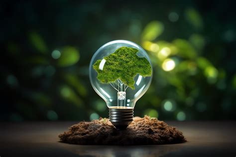Premium Photo A Light Bulb With A Tree Inside