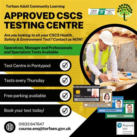 CSCS Card Test Centre Connect Torfaen
