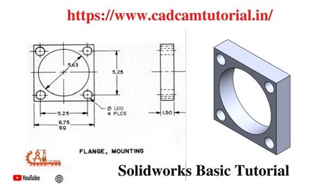 Solidworks Basic Tutorial For Beginners Training Exercise Solidworks Tutorial Fitness