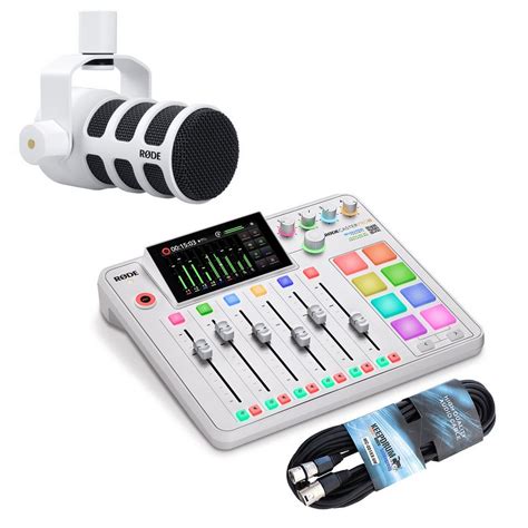 RØDE Rode Rodecaster Pro II Weiss mit Podmic Weiss und Kabel Digitales ...