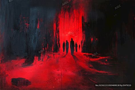 Ai创作图禅意油画 概念画 梦幻黑红色水彩背景 红黑装饰油画 高端红色油画背景 抽象油画人 宽幅油画 夜色油画 魔界油画 恐怖抽象画 炫酷画 意境油画 帆布插画 红色油画底 红黑背景图