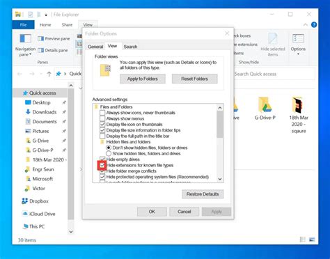 how to show file extensions in windows 10 itechguides