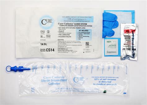 Cure Catheterclosed System Kits Straight Tip Unisex Delivered Dignity